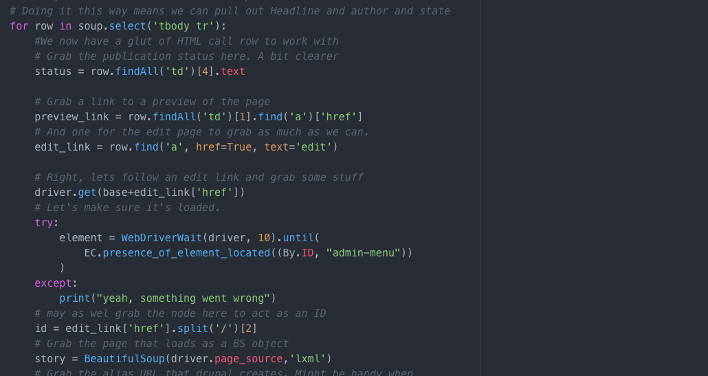 Creating gentle introductions to coding for journalists...